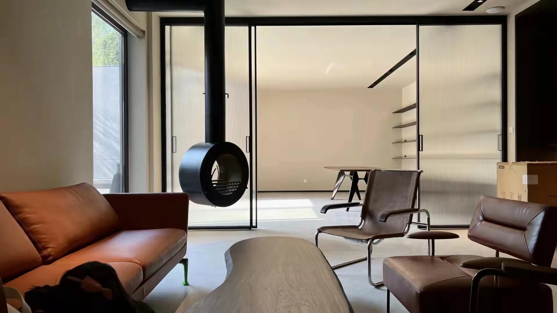 Hanging Wood Burning Stove - Efficient Indoor Heating