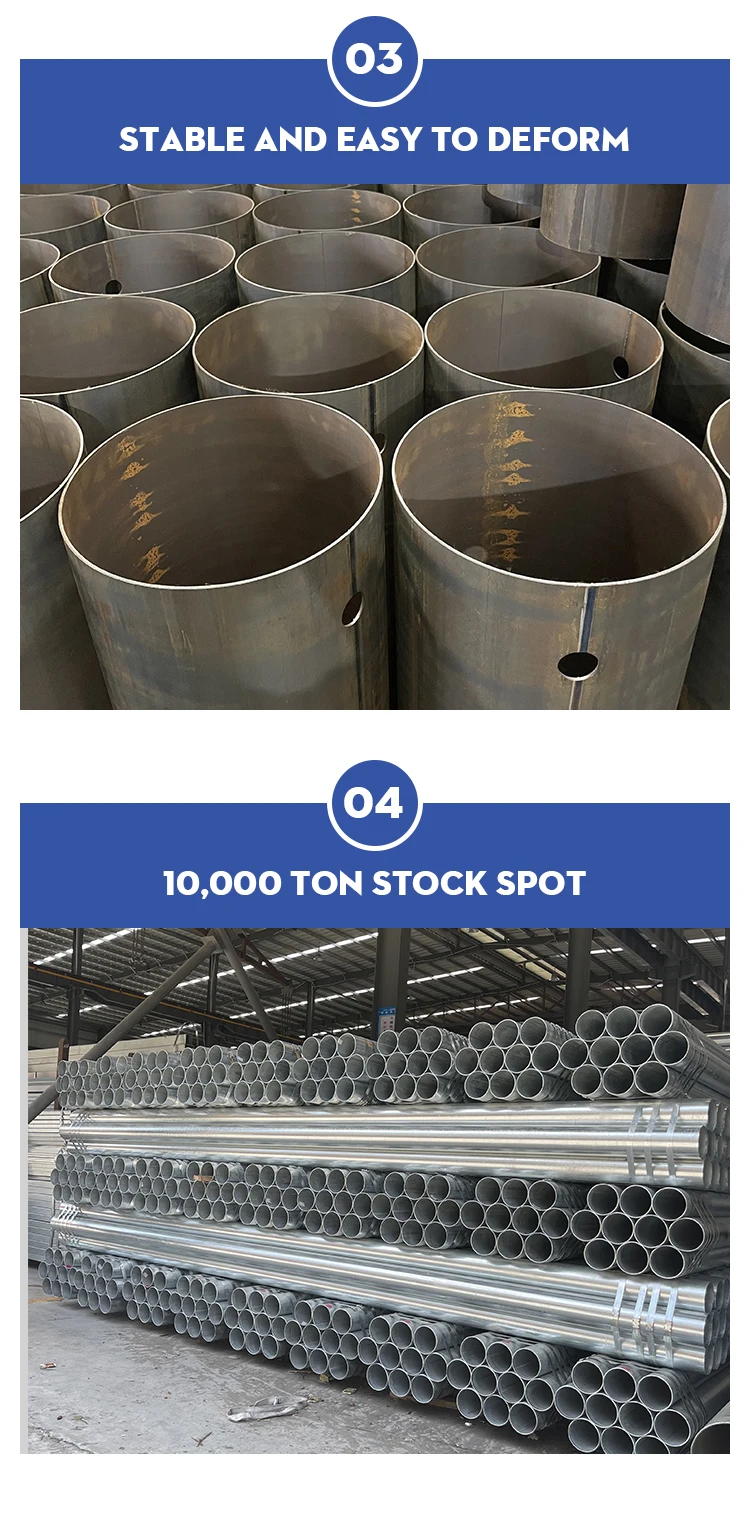 Made In China Clogged Galvanized Pipe Powder Coating Galvanized Steel ...