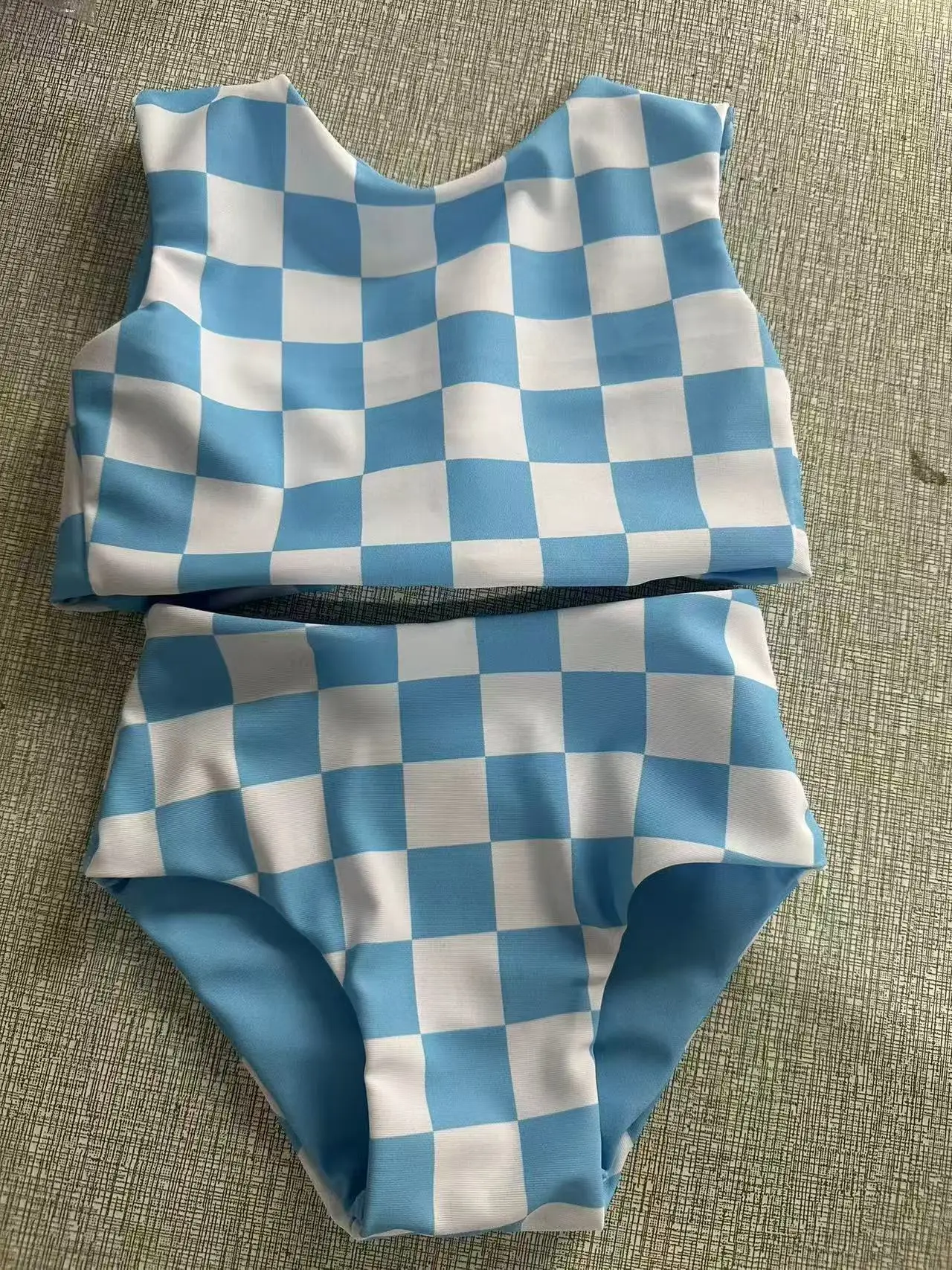 Summer beach vacation Little Girl Swimsuit 2 Piece Swim Set Vintage ...