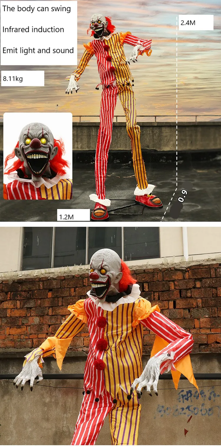 Halloween Werewolf Clown - 2.4M Large Bar Secret Room Ornament