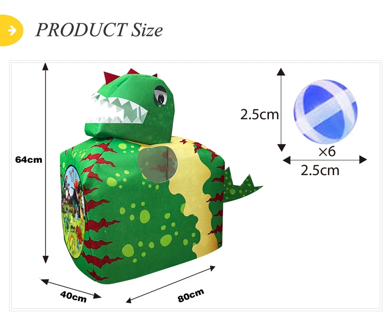 Toss Sticky Target Ball Kids Throwing Cloth Dinosaur Cosplay - Buy ...