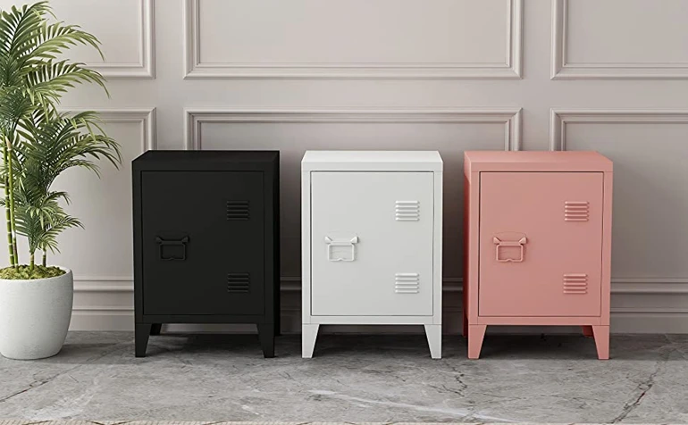 Living Room Fashion Single Door Metal Locker Small Steel Bedside ...