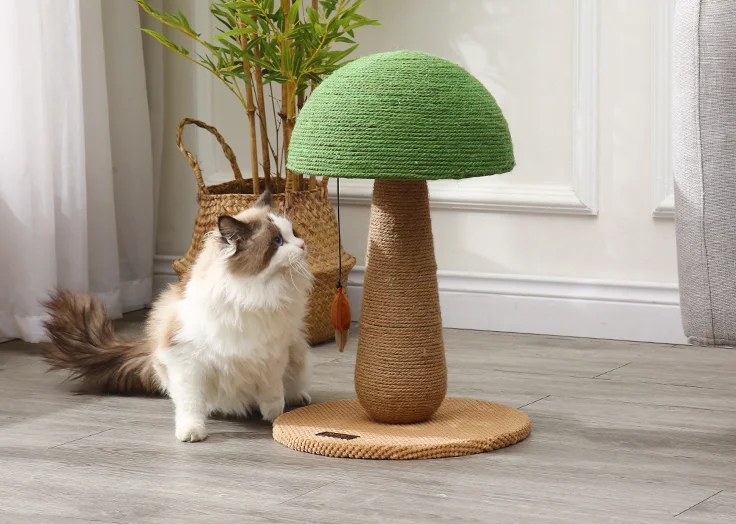 Modern Mushroom Shape Scratcher Diy Scratching Post Climbing Cat Tree ...