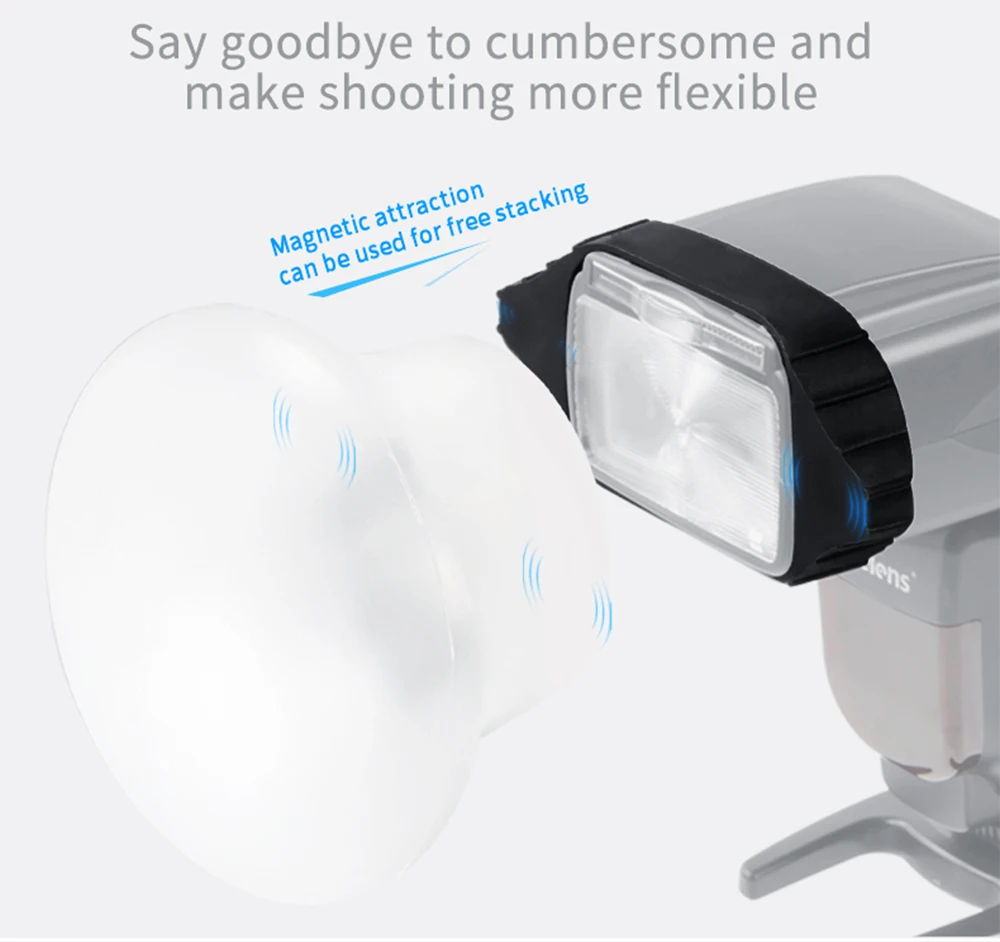Magnetic Silicone Light Diffuser for Yongnuo Camera Speedlite