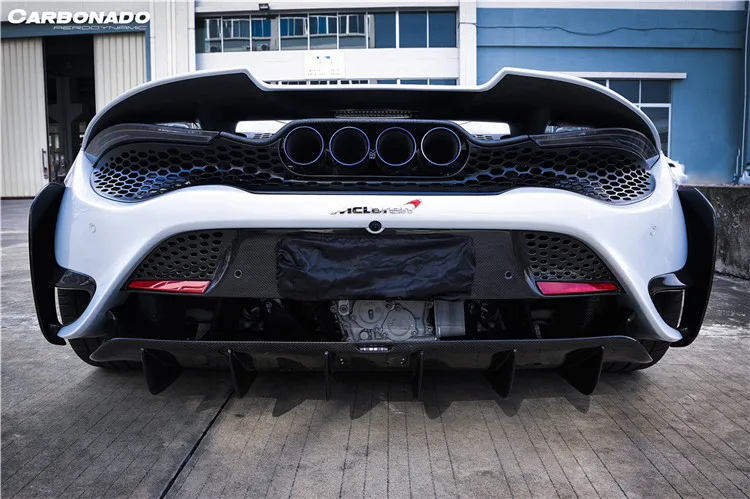 Carbonado 765lt Style Dry Partial Carbon Rear Bumper Diffuser And Wing ...