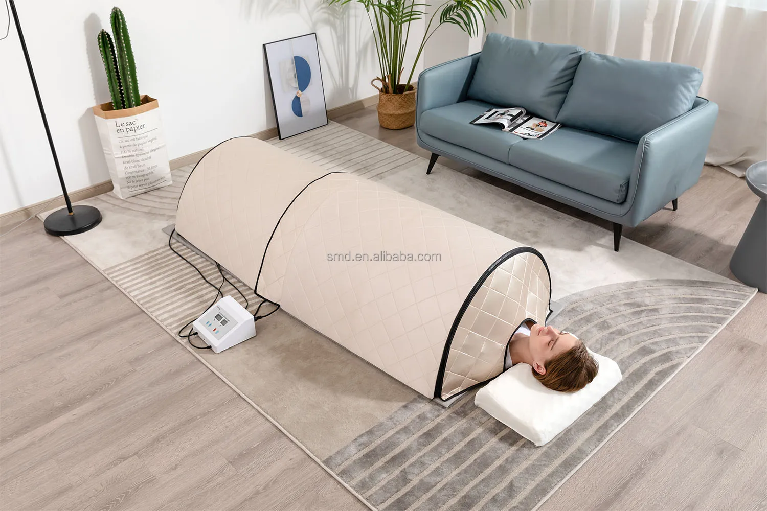 Full Body Laying Down Beauty Spa Portable Far Infrared Sauna Dome ...