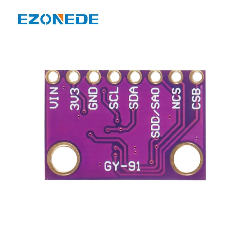 Mpu9250 Bmp280 Gy-91 10dof Akselerasi Kompas Giroskop Sembilan Poros ...