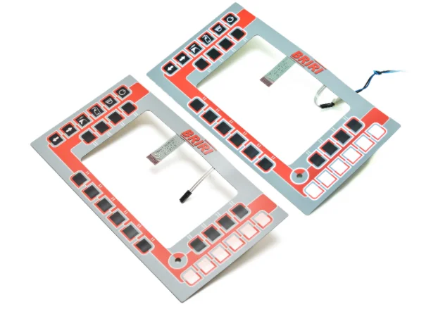 Membrane Push Button With Fpc Circuit Fiber Optic Backlight Membrane ...