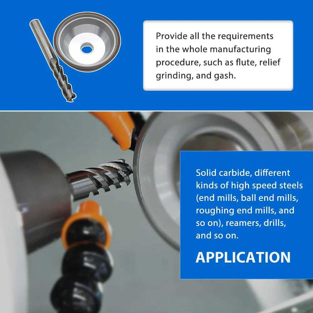 11v9 12v9 11A2 Resin Bond Diamond Cbn Grinding Wheel Relief Angle ...