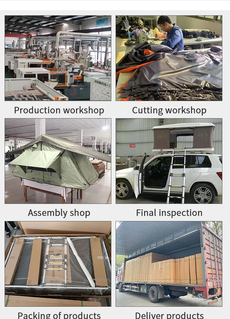 Hard Shell Roof Top Tent 3-4 Person Electric Aluminum Roof Top Hard ...