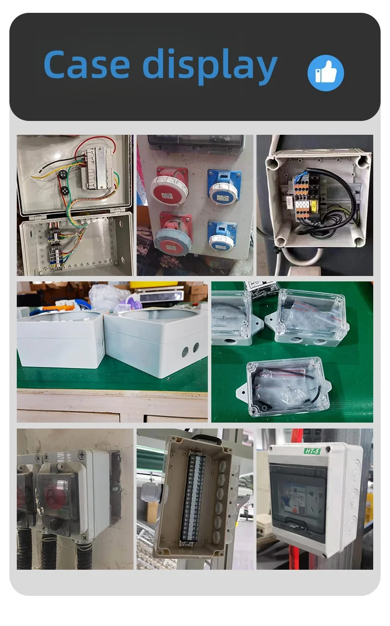 Outdoor Waterproof Electrical Enclosure Junction Box with 4P Terminal ...