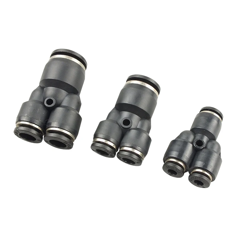 Pneumatic Connector Y-Shaped Variable Diameter Tee Joint