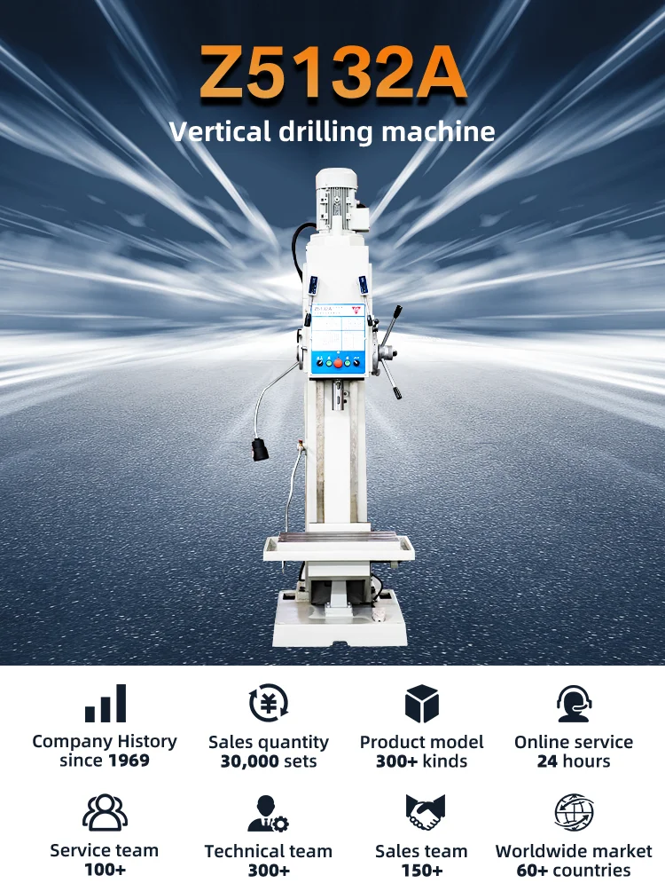 Portable Drilling Machine Specification Z5132a Vertical Drilling ...
