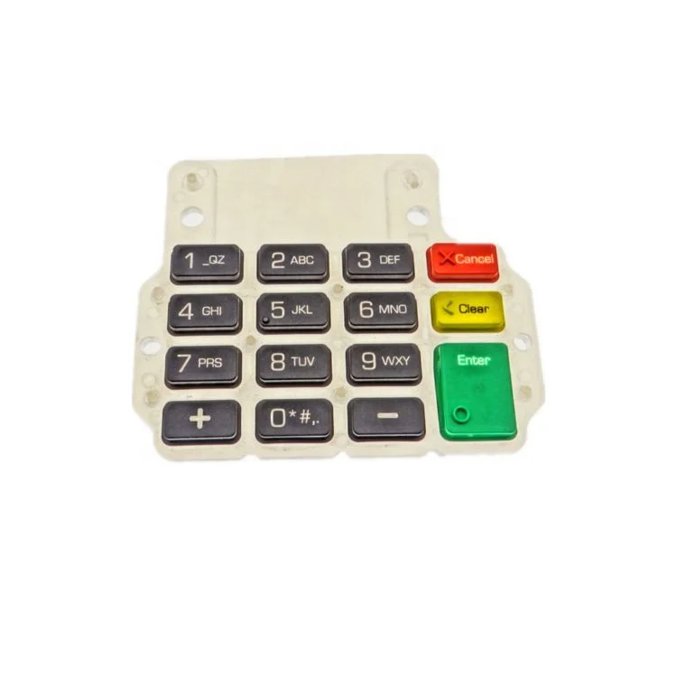Customized Blank Keypad Flexible Key Overlay Rubber Button Keypads ...