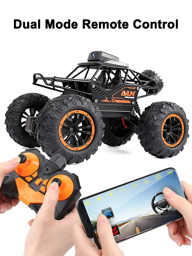 Alloy Dual Mode App Control Wifi Fpv Camera Rc Truck Rock Climber ...