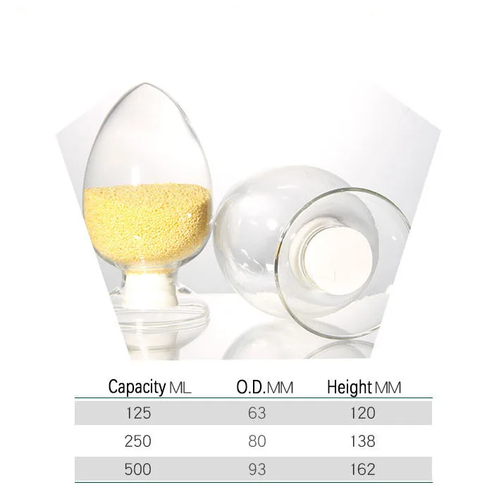 Lab 125ml 250ml 500ml Conical Glass Form Specimen Bottle for Seeds