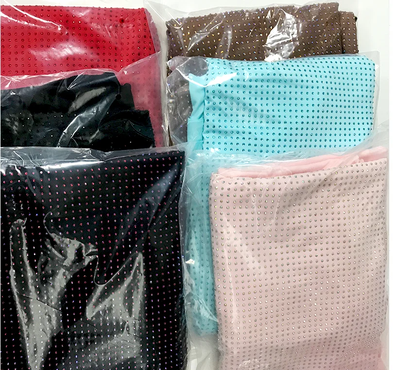 Fb002 Luxury Crystal New Fabric Fashion Elastic Gradient Color ...