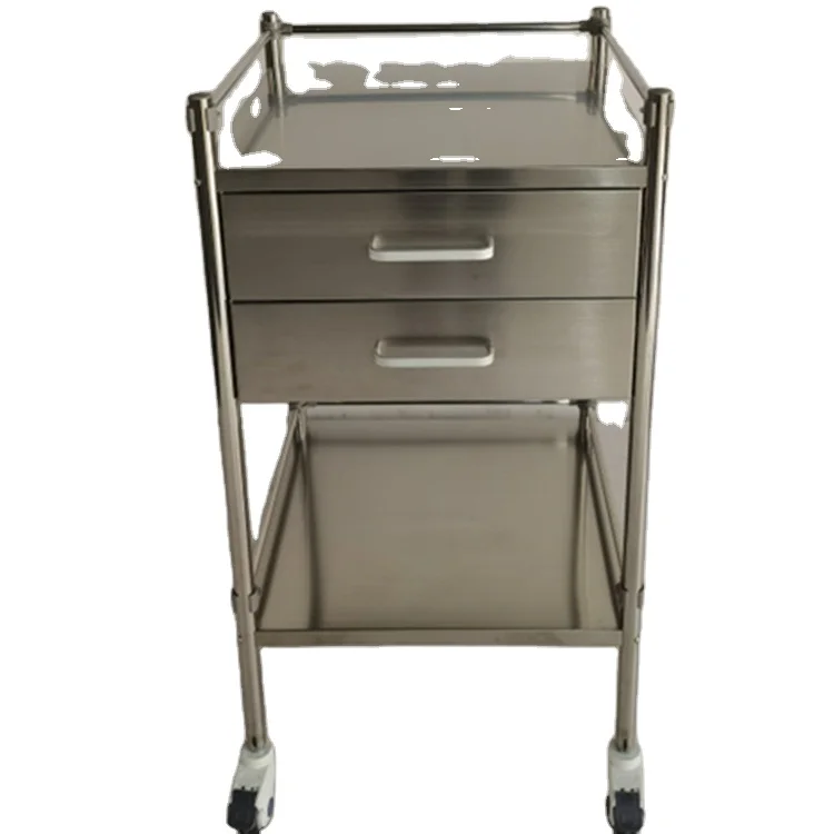 Bt-sit030 Hospital Two Layers Two Drawers Stainless Steel Medical ...