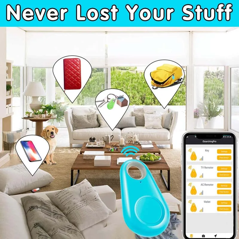 Mini Anti-lost Smart Key Finder Locator For Keys Pet Dog Cat Kids Car ...
