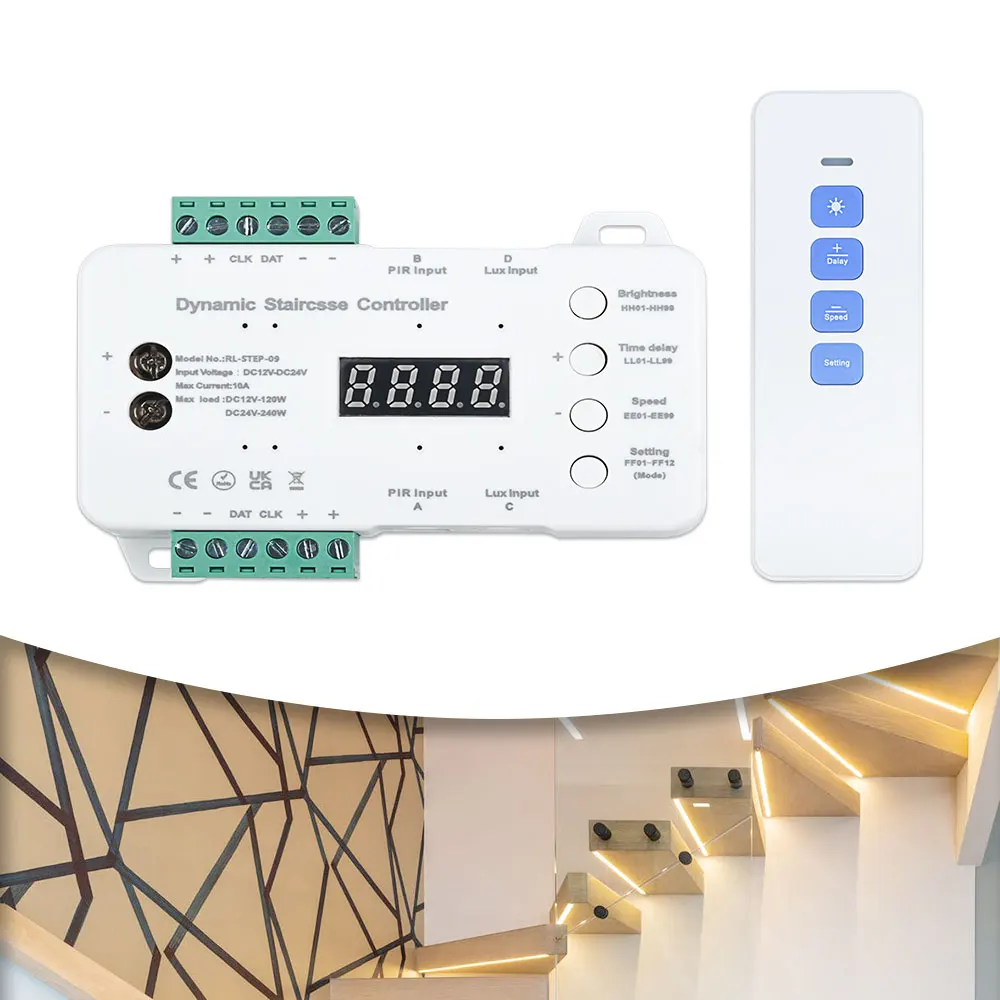 STEP-09 Dynamic Stair Lighting Controller with Daylight sensor and ...