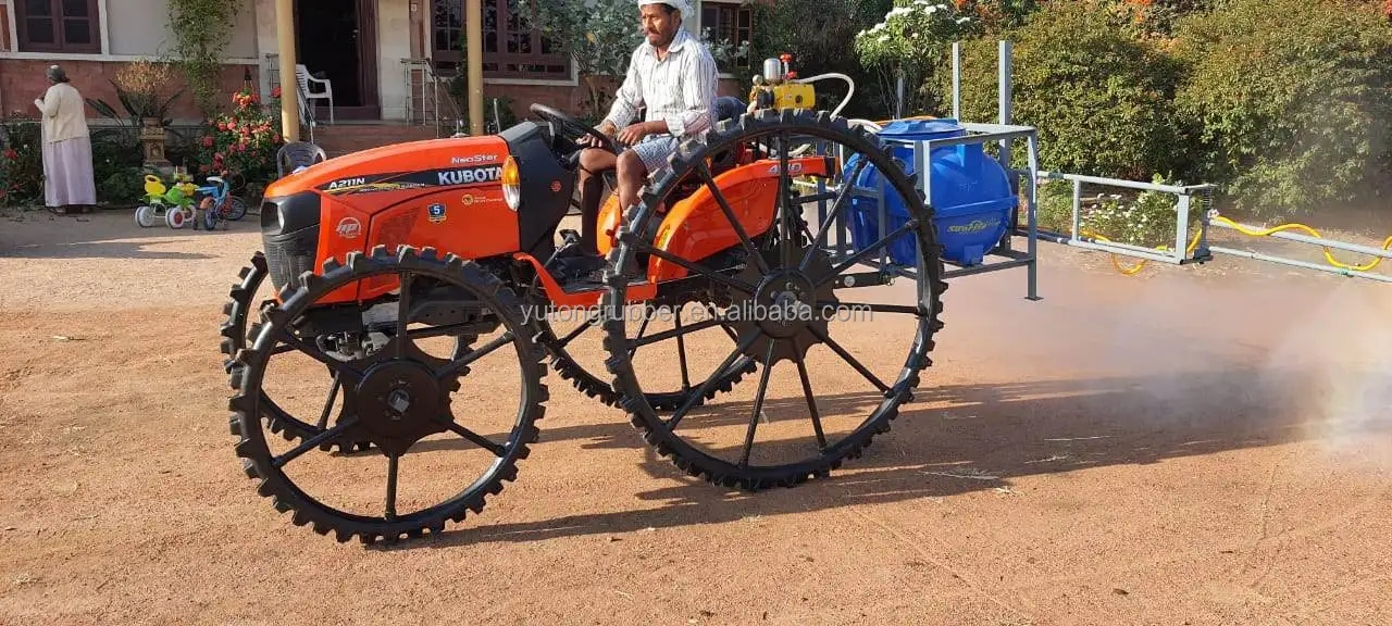 Boom Sprayer Tractor Iron Wheels 1800*120mm Rice Trans Planter Sprayer ...