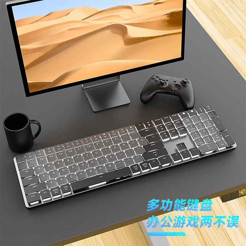 White Backlit Outemu Red Switch Low Profile Gaming Keyboard ...