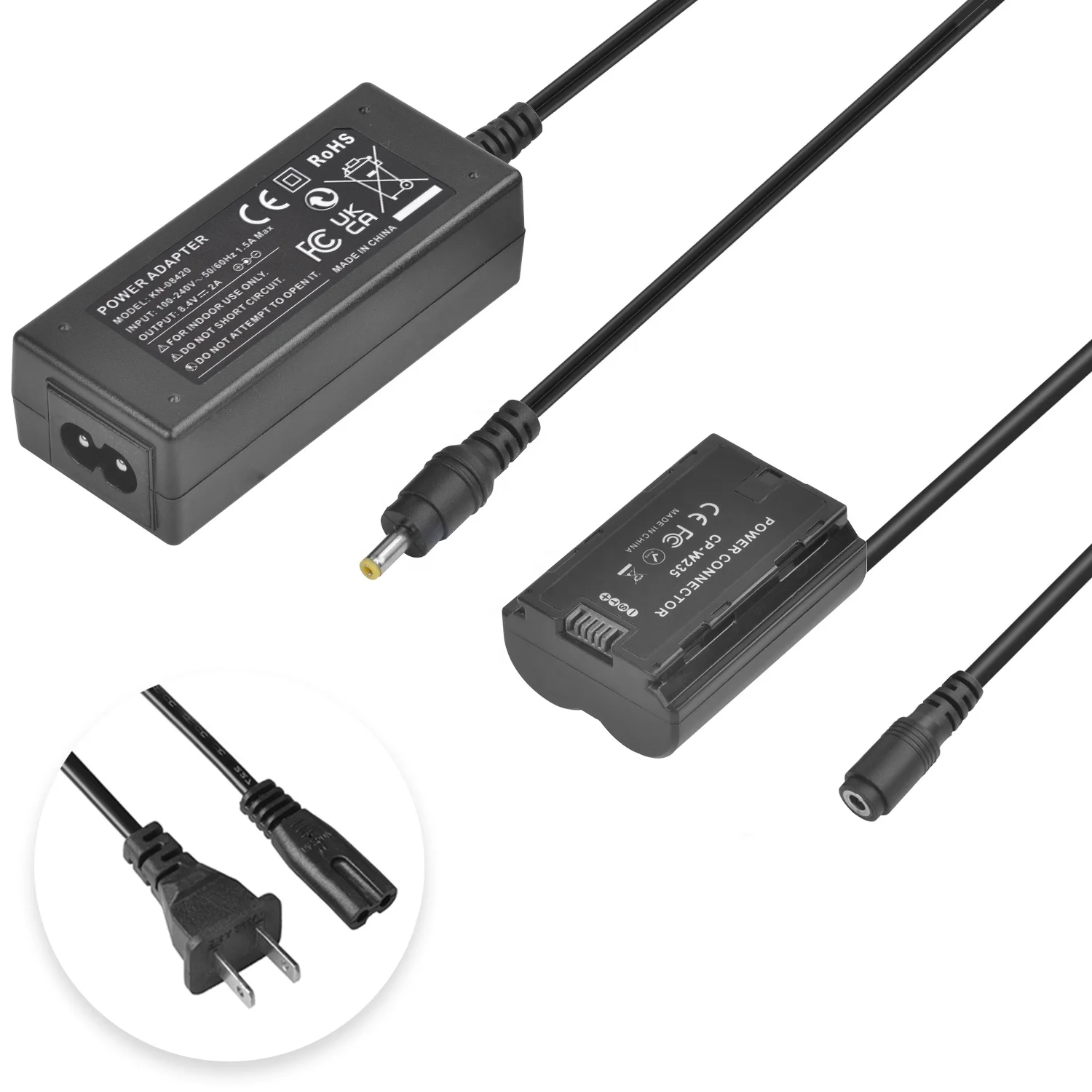 NP-W235 NPW235 CP-W235 Camera AC Adapter for Fujifilm X-T4 XT4 GFX100S ...