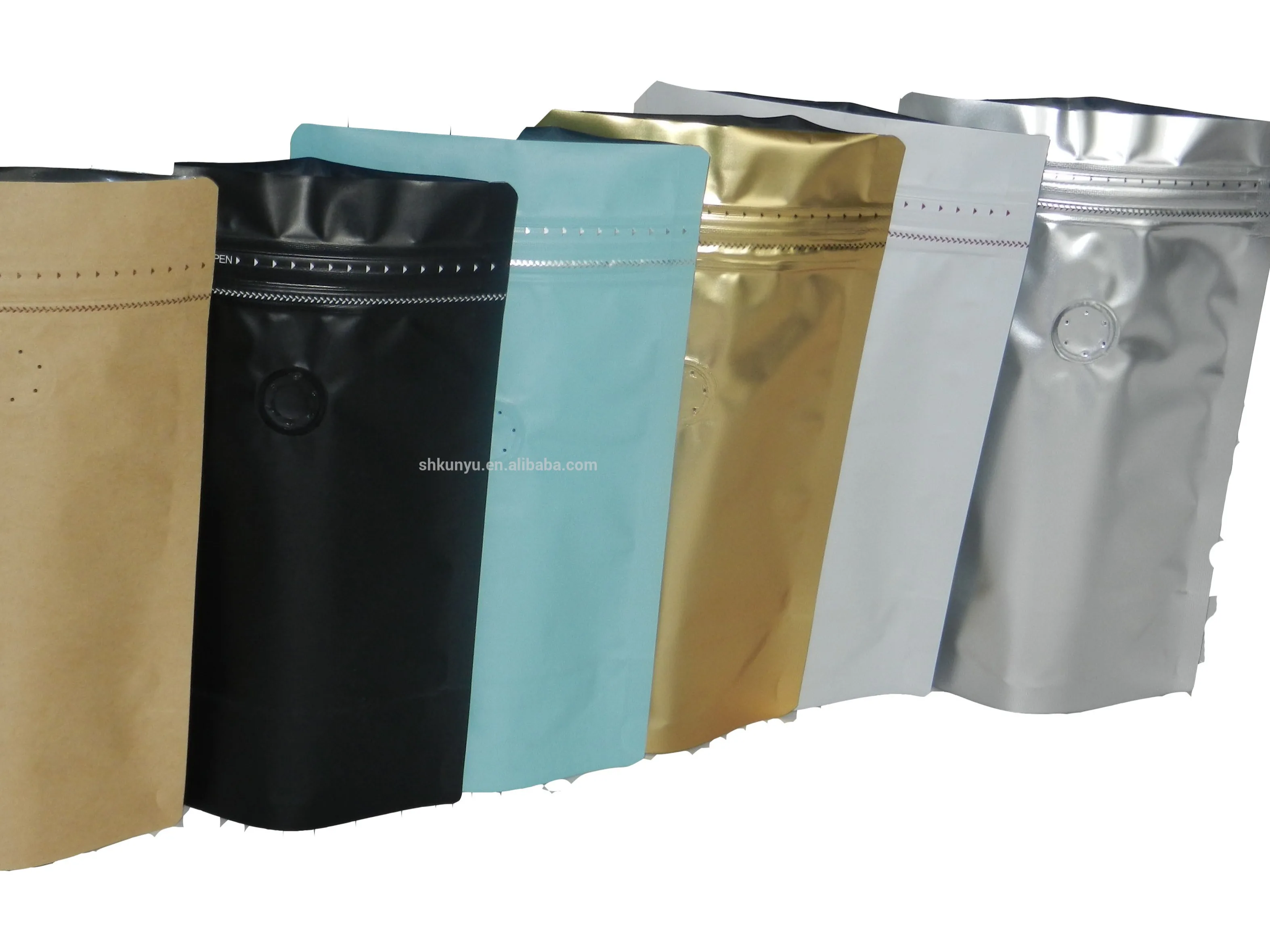 1kg Matte Black Aluminum Foil Coffee Packaging Bag - Buy Matte Black ...