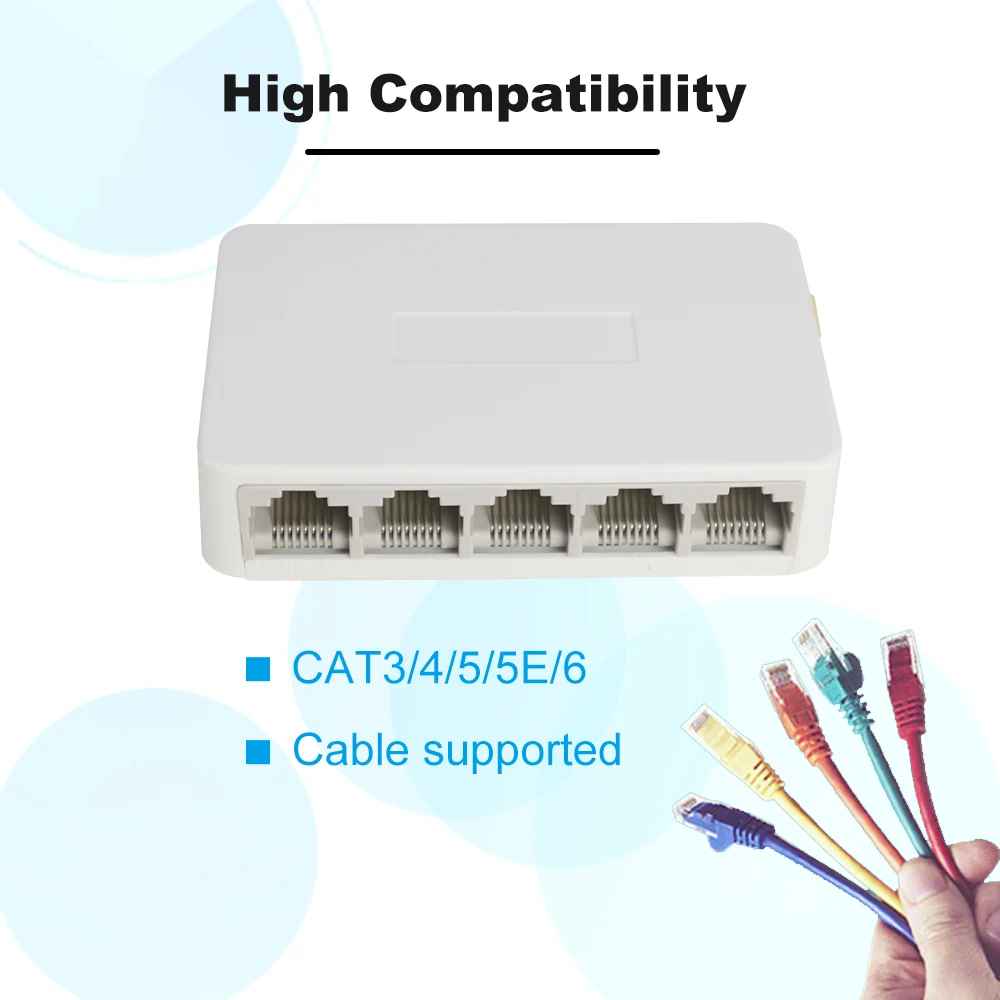 5 Port Gigabit Network Switch - 10/100/1000mbps Ethernet