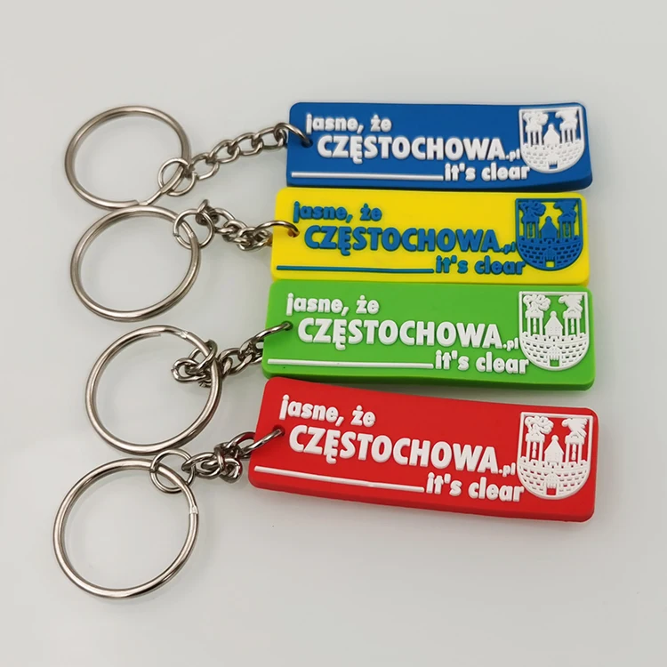 Factory Price Cute Soft 2d Pvc Rubber Key Ring Key Chain Custom Soft ...