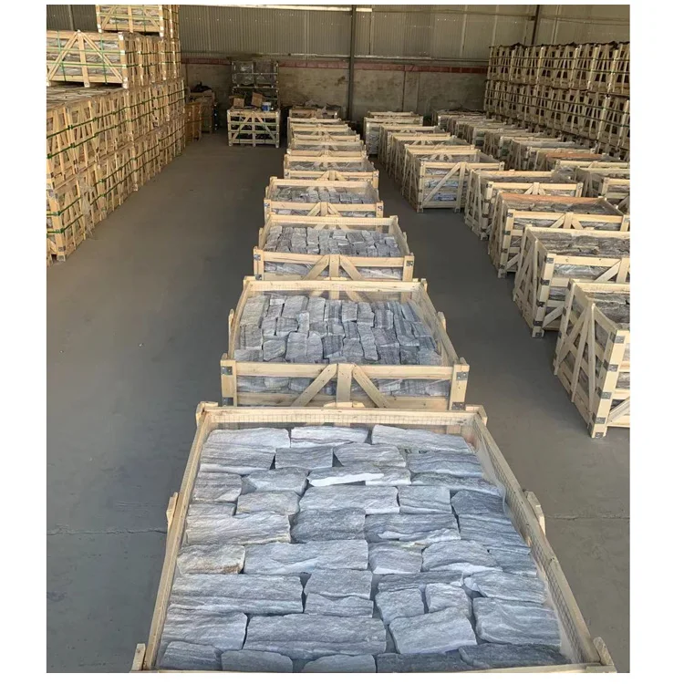 SH STONE Natural Stone Loose Strip Veneer Grey Cloud Quartzite Stone ...