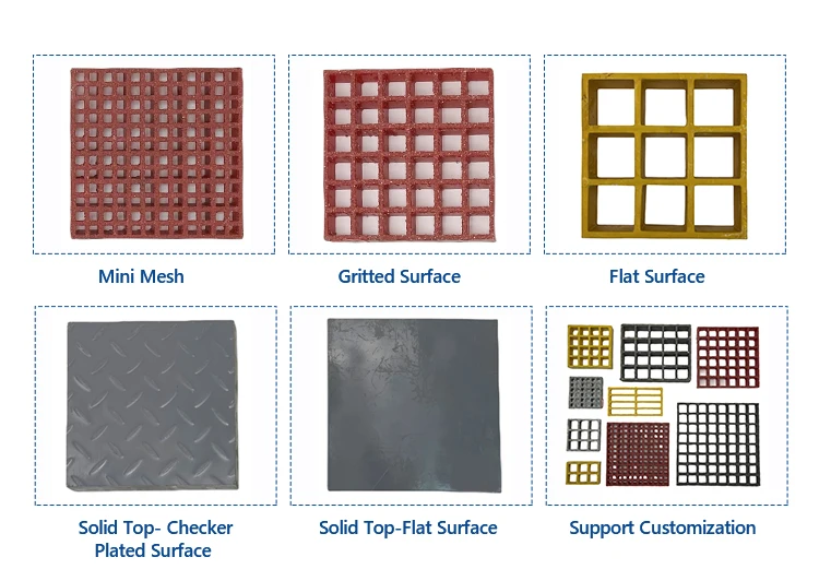 Fiberglass Grating Grp/frp Grating For Refineries Customized Order ...
