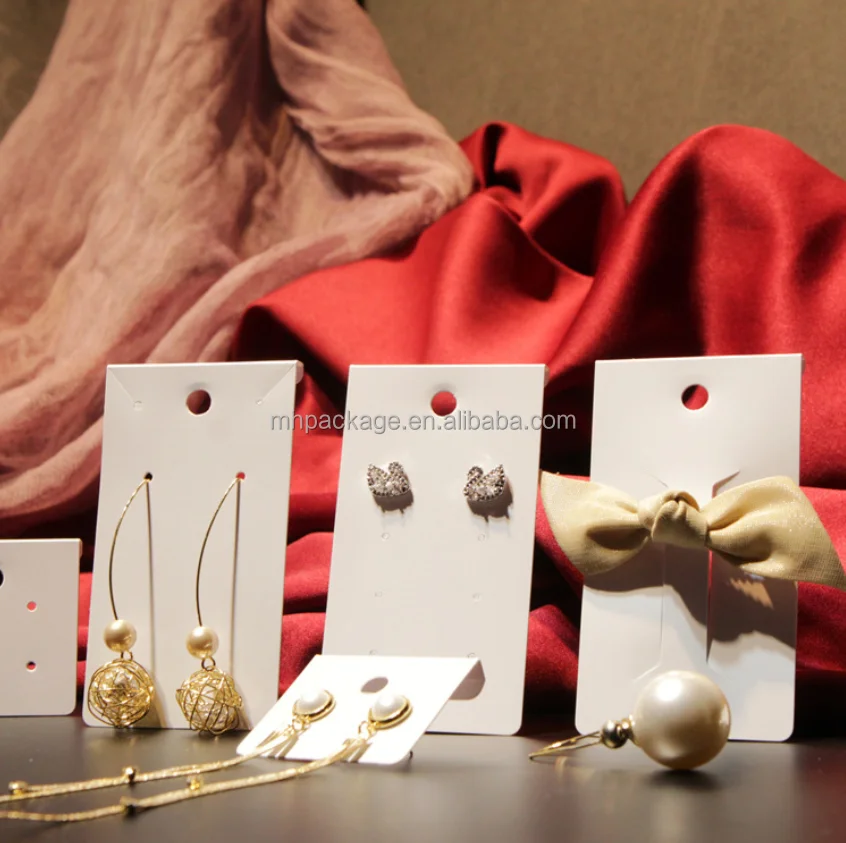 Customizable Jewelry Display Cards - Eco-Friendly & Stylish