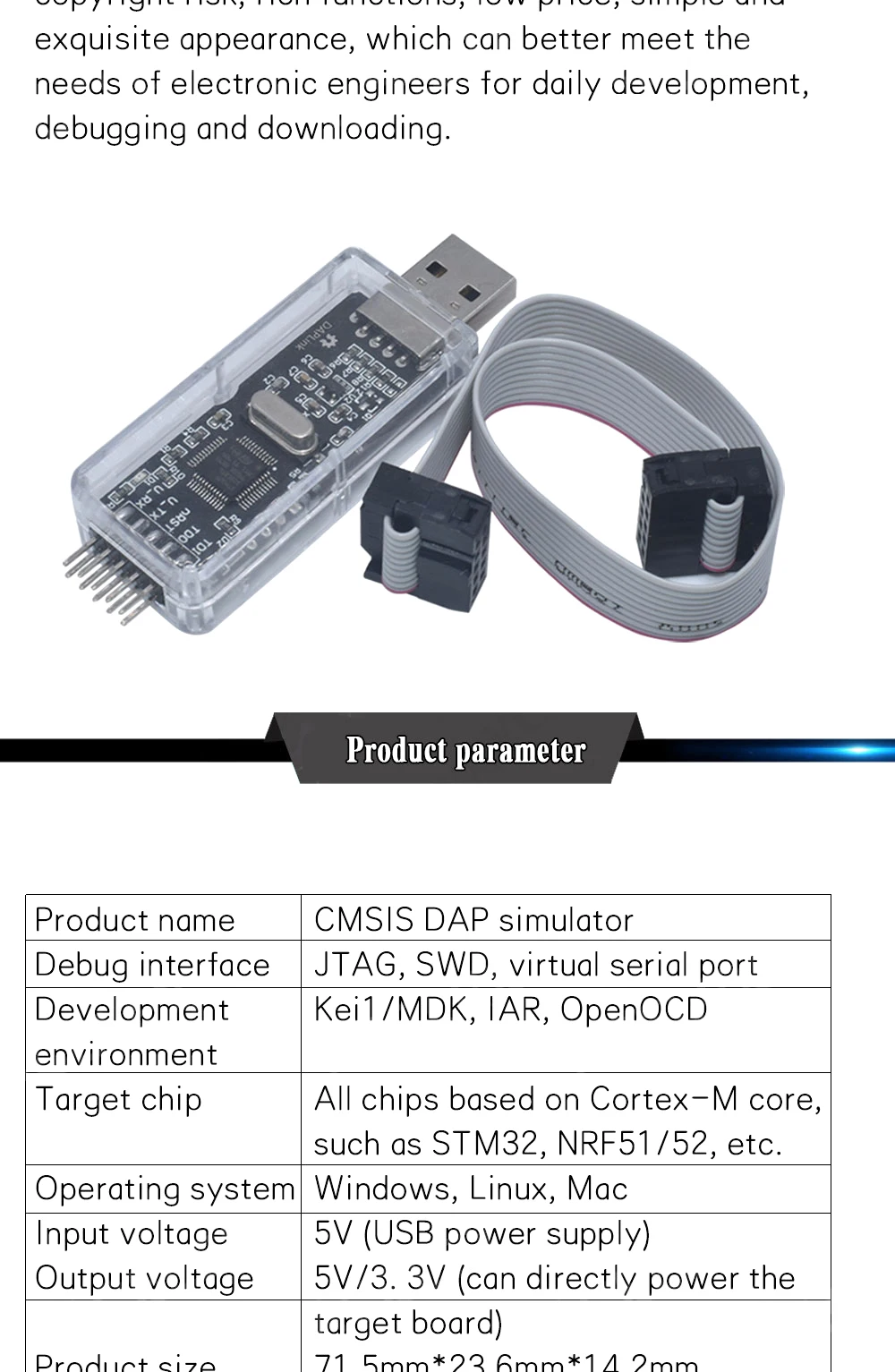 Cmsis Dapdaplink Emulator Jtag Swd Serial Port U Disk Drag And Drop Super Jlinkstlink Buy 4786