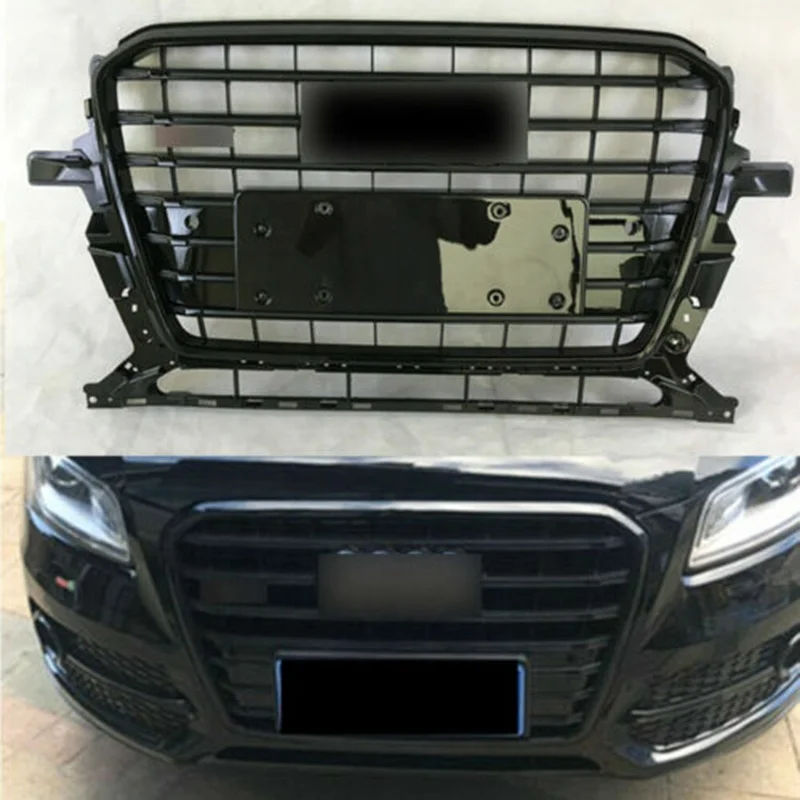 Front Bumper Upper Grille Radiator Grill Black For Audi Q5 SQ5 Style ...