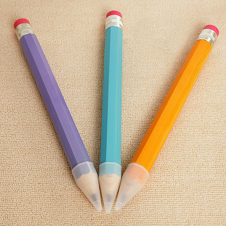 Large Jumbo Round Color Pencil Case Custom Big Hb Pencils For Kid Gift ...