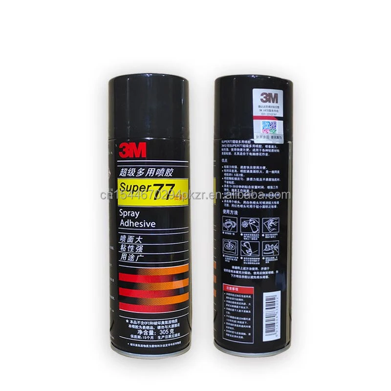 3m Super 77 305g Widely Used Clear Strong Adhesion Super Glue Spray Adhesive For Bonding Paper ...