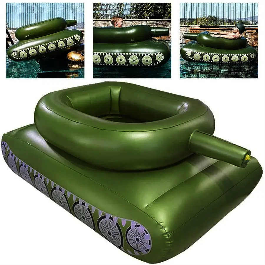 New Design Inflatable Tank Swim Pool Float Boat Island Water Play Toys ...