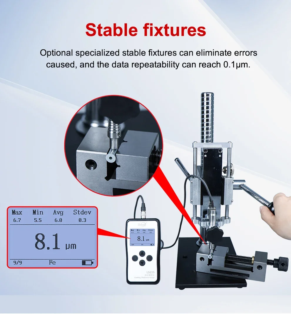LS225 Measurement Below 10micro Iron Spray Magnetic Coating Thickness ...