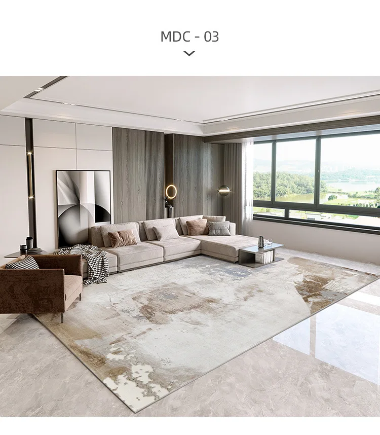 Modern Living Room Rugs Washable Carpet Living Room Area Rugs High Pile ...