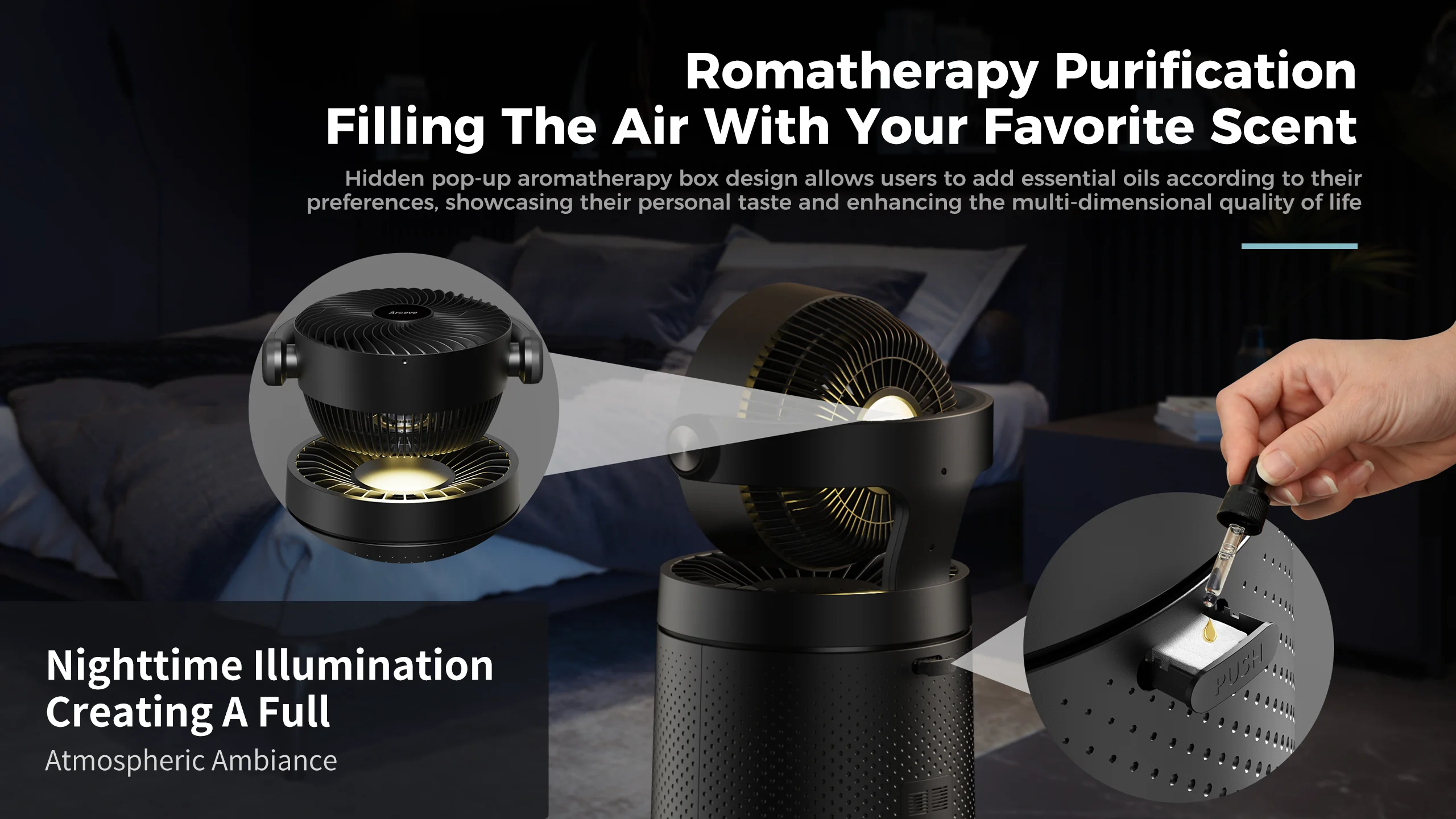 Oem Manufacturer Smart Wifi Control Indoor Air Cleaner Hepa Tower Air ...