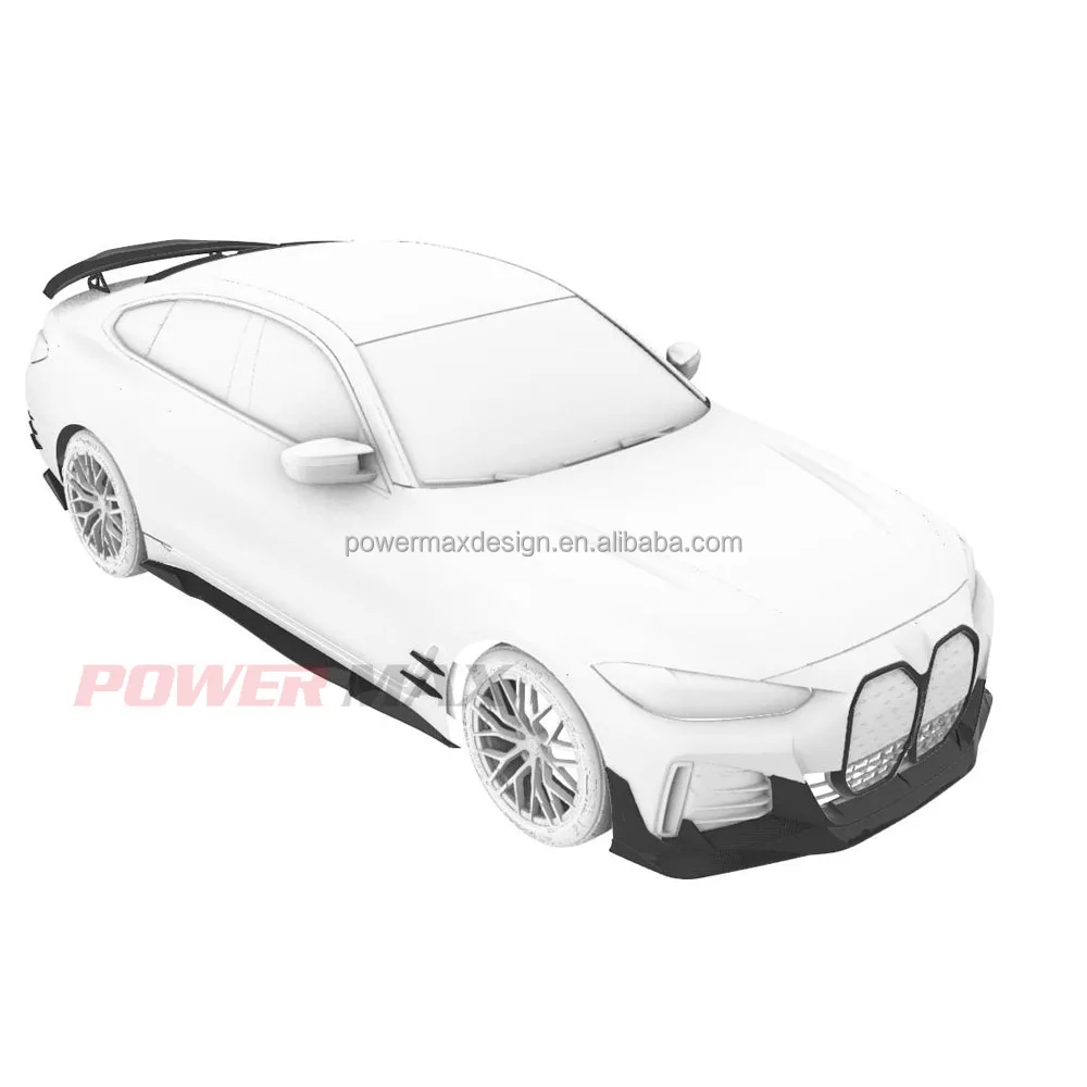 Dry Carbon Fiber M Sport G26 I4 Front Bumper Lip for BMW I4