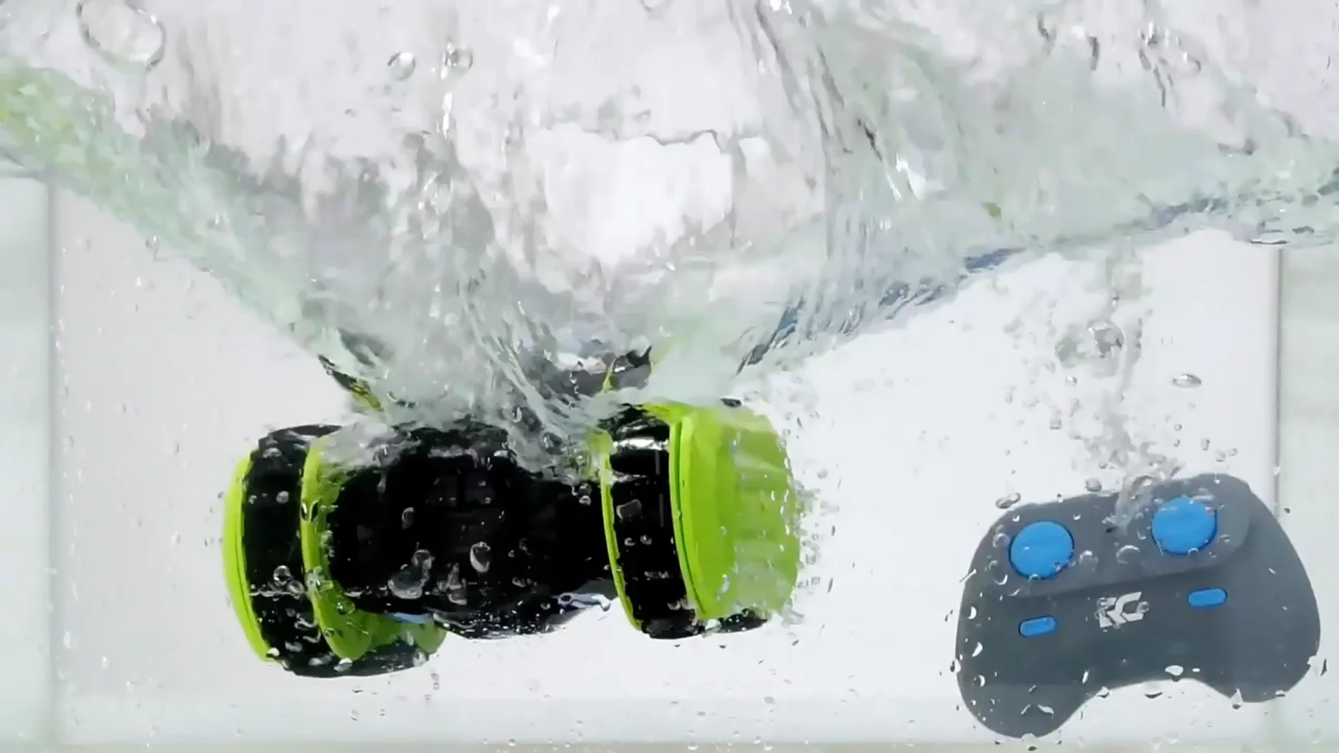 Kids Car Toy Rollover Tank With Removable Tire Amphibious Remote ...