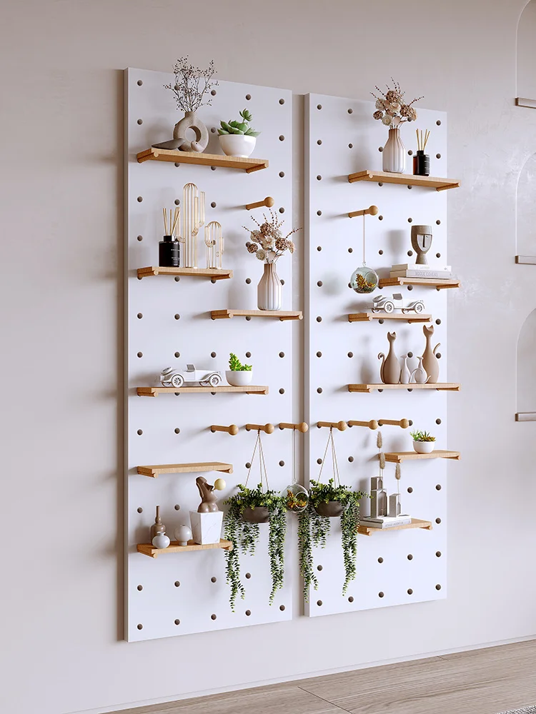 Wood Pegboard - Modular Hanging Display Wall Mount Kit