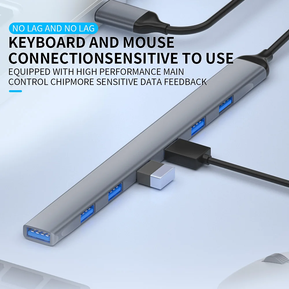 7in1 Usb Hub Aluminum Multiport Dock Station Usb 3.0 Laptop Adaptador ...