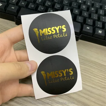 Custom Printed Round Sticker Waterproof Plastic Sticker Adhesive Paper ...