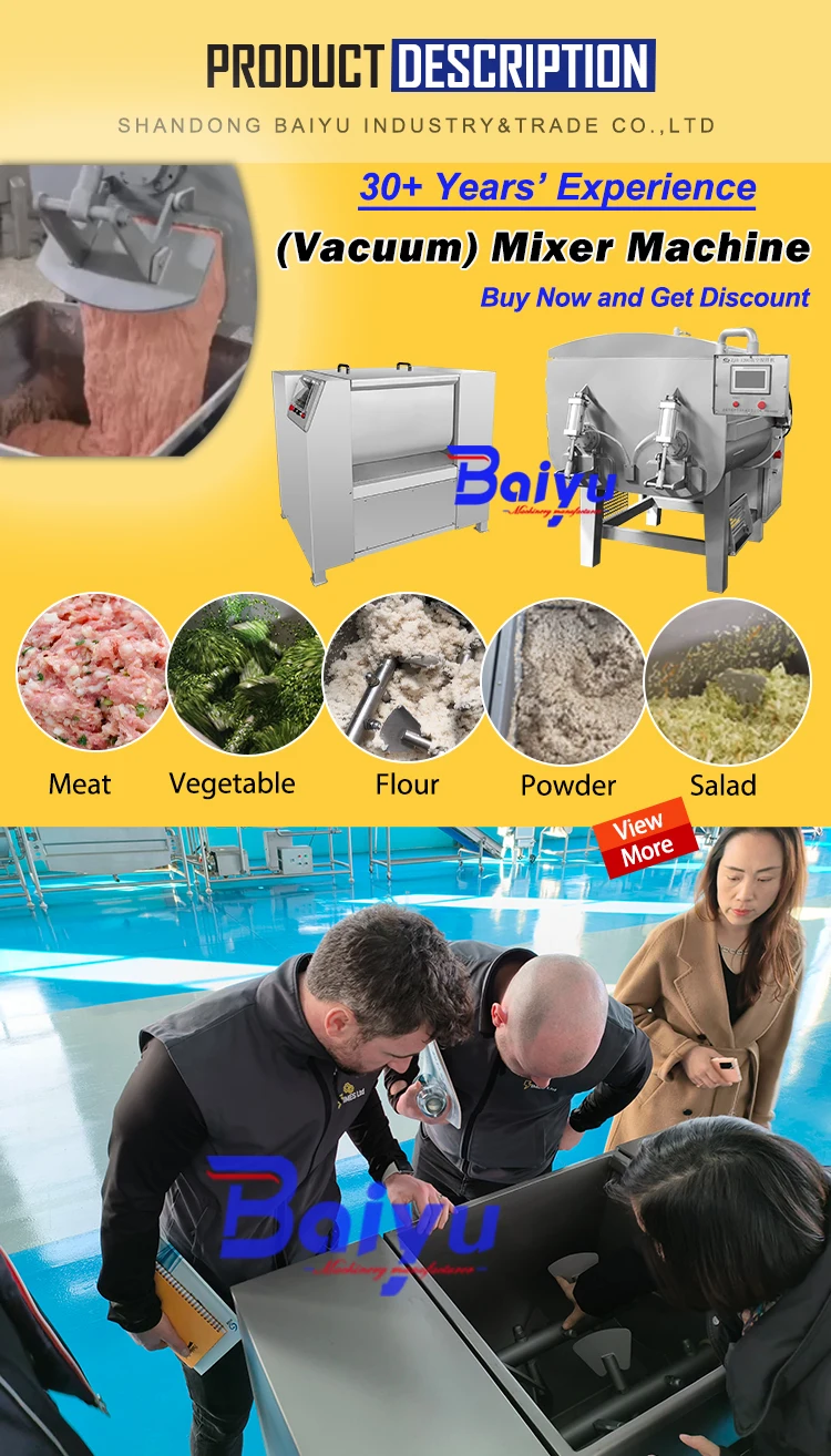 Baiyu New Condition Meat Mixing Machine Paddle Blender for Sausage ...