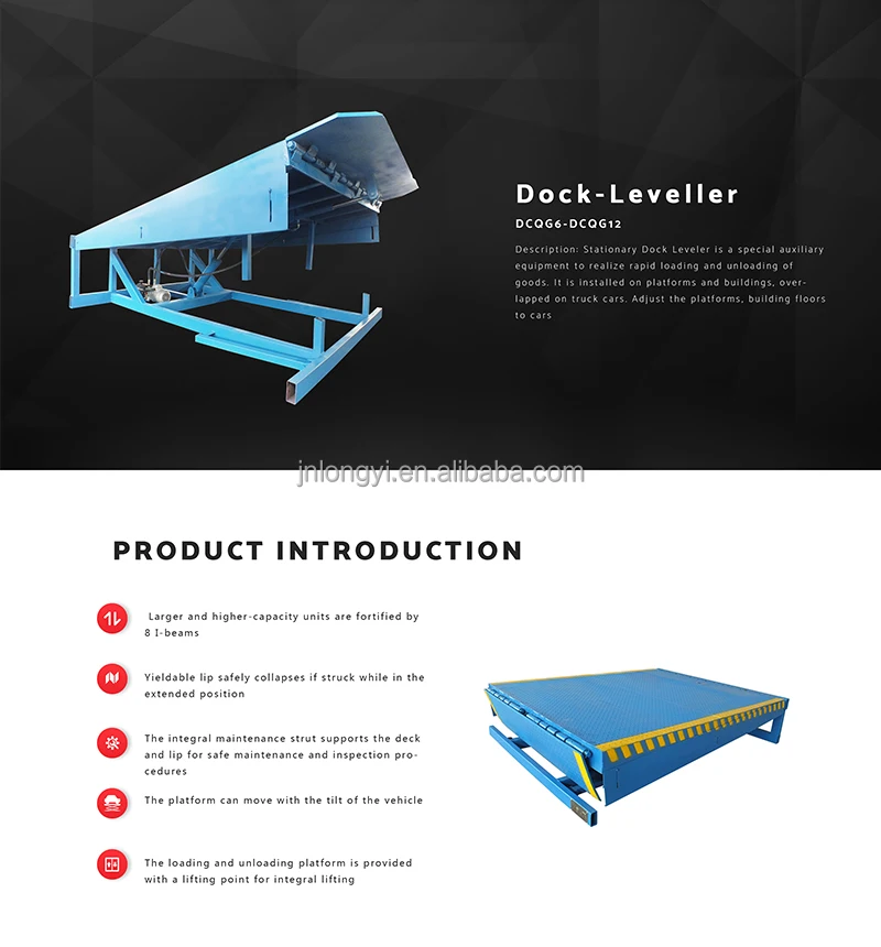 Fixed Loading And Unloading Platform Forklift Ramp Cargo Transportation ...