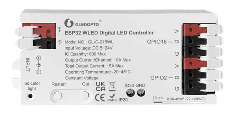 ESP8266 ESP32 WLED APP Alexa WiFi 2812B 2811 6812 16703 DIY Smart RGB ...