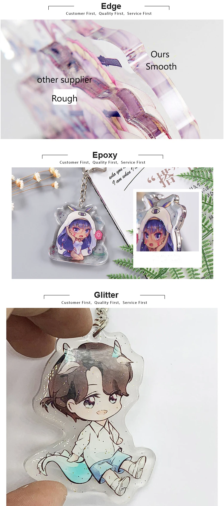 Hot Selling Personalized Acrylic Keychain Creative Cartoon Souvenir ...